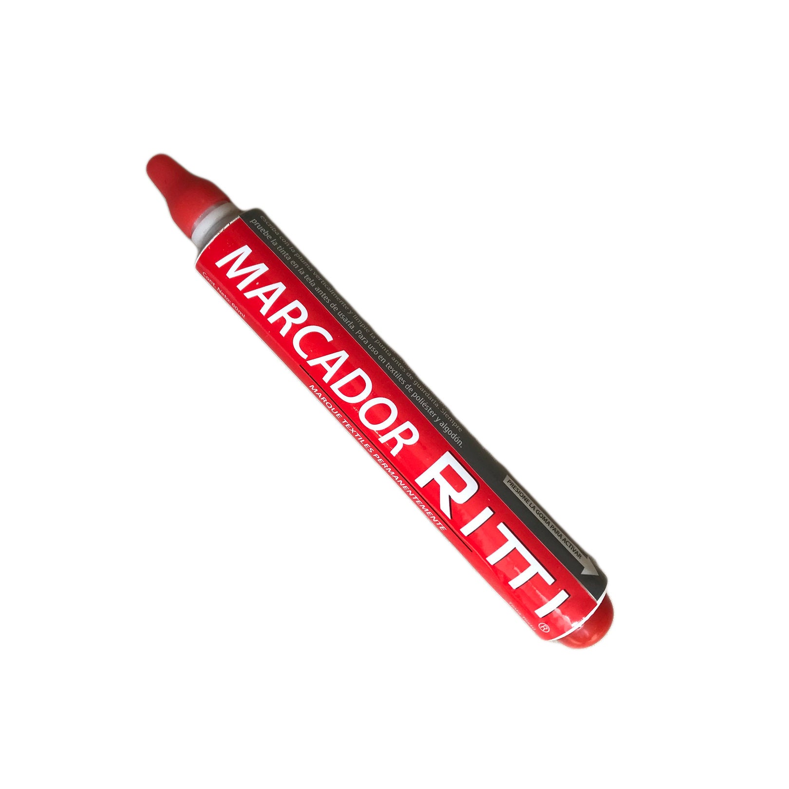 (MAR-RITTI/RJO) Marcador para Tela Permanente RojoMarca RITTI ...
